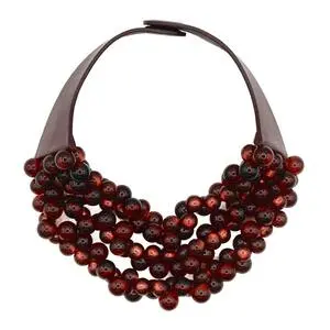 Fairchild Baldwin The Bubble Burgundy Necklace - Red