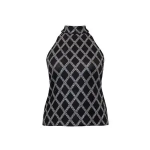 CHIARELLA Black / Silver Chispa Top- Shimmer Black