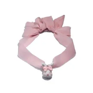 H2 STUDIO Grumpy Bunny Light Silk Choker Necklace - Pink
