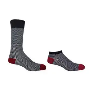 PEPER HAROW - MADE IN ENGLAND Peper Harow Lux Taylor Crew & Trainer Socks Bundle - Black