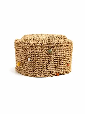 BINGIN DIARIES Neutrals Handmade Crochet Pillbox - Yellow