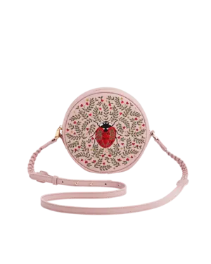 FABLE ENGLAND Chloe Ladybird Circle Bag - Pink