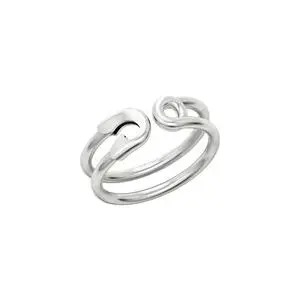 SPERO LONDON Sterling Safety Pin Ring - Silver