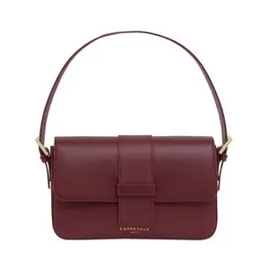 CARNEVALE Dalia Merlot Baguette Bag - Red