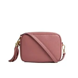 BETSY & FLOSS Verona Crossbody Tassel Bag In Antique - Pink