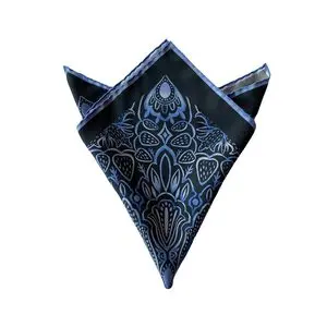 RALUFINEART Silk Pocket Square Asymmetric - Blue