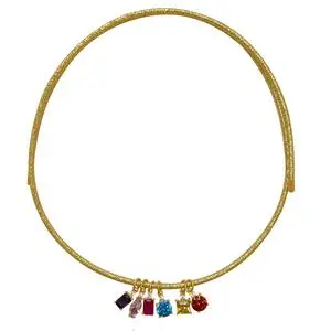 EYECONIC BY SAMAR AJRAM Zodiac Birthstone Magnetic Rope Necklace Bracelet Aquamarine - Blue