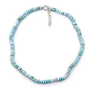 MINERALGEMS ✩ STUDIO Ocean- Larimar Necklace For Him - Blue