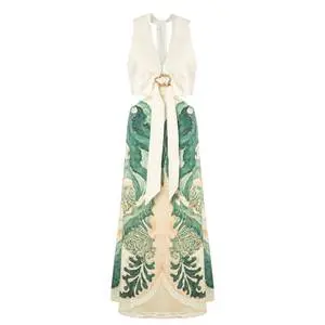 WOMEN & WOMEN Neutrals Functional Dress With Elysian Pattern - Green