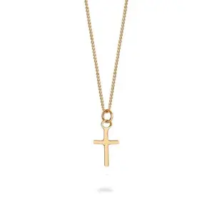 LIME TREE DESIGN Mini Cross Necklace Vermeil - Gold