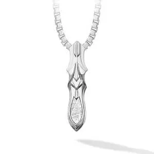 AWNL Seven Seas Meteorite Blade Necklace - Silver