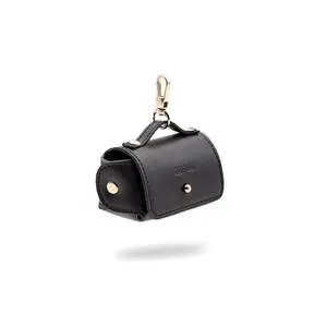 CAFIDE Poop Bag Carrier Vegan Leather Jala - Black