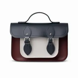 CAMBRIDGE SATCHEL The 11 Inch Batchel -clay, Oxblood & Navy - Blue