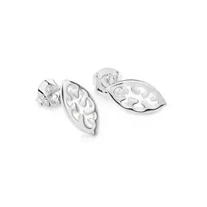 LUCY QUARTERMAINE Solid Sterling Wave Studs - Silver