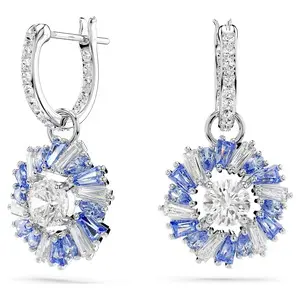 SWAROVSKI Idyllia Heart Shaped Drop Earrings With Crystals - Blue