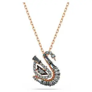 SWAROVSKI Swan Pendant Necklace - Grey