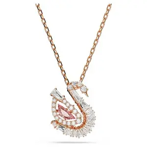 SWAROVSKI Swan Pendant Necklace - Pink