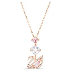 SWAROVSKI Swan Pendant Necklace - Pink