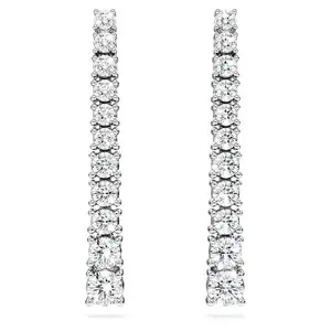 SWAROVSKI Eternity Drop Earrings With Laboratory Grown Diamonds In 18k Gold - White