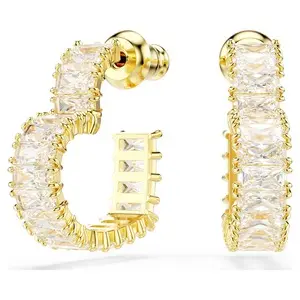 SWAROVSKI Matrix Hoop Earrings - White