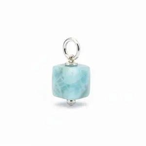 MHART Larimar Gemstone Charm Sterling Silver - Blue