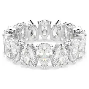 SWAROVSKI Matrix Pear-cut Crystal Ring - White