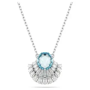 SWAROVSKI Idyllia Charm Necklace With Heart And Key Motifs - Blue