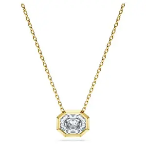 SWAROVSKI Octagon Pendant Necklace With 0.5 Carat Diamond In Gold - White