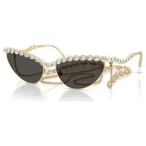 SWAROVSKI Cat-eye Sunglasses With Crystal Embellishments - Grey