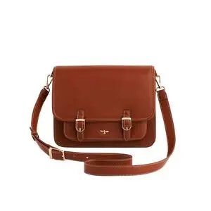 FABLE ENGLAND Tan Classic Satchel - Brown