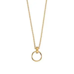 LILY CHARMED Plated Charm Capture Necklace - Gold