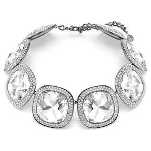 SWAROVSKI Rhodium-plated Angelic Choker With Crystal Motifs - White