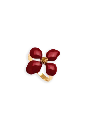 LAVANI JEWELS Cassia Garnet Ring - Red