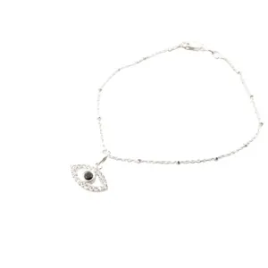 HARFI Evil Eye Healing Charm Protection Bracelet - Silver