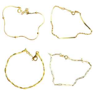 SPERO LONDON Sterling Silver Bracelet Layering Set - Gold