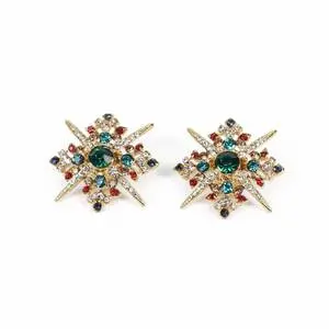 ADDICTED2 Acrux Earrings Plated With Crystals - Gold