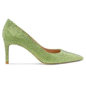 SWAROVSKI STUART WEITZMAN Stuart Power Shine Pump Green