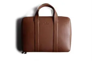HARBER LONDON Laptop Briefcase Deep - Brown