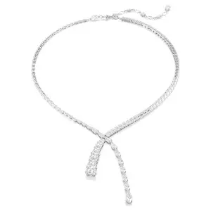 SWAROVSKI Matrix Y Necklace With Round-cut Zirconia - White