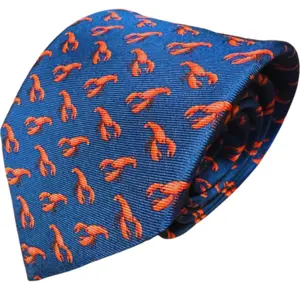 LAZYJACK PRESS Let's Get Crackin' Tie - Blue