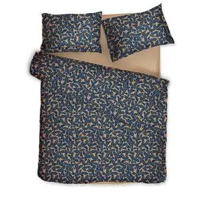 DECOFLUX HOME Neutrals Sateen Bed Linen Set Jaquard Oud - Blue