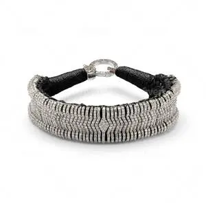 CARAVAN OF STONES Ibiza Thread Diamond Bracelet - Black