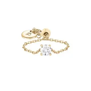 DYAMKA Diamond Chain Ring Yellow - Gold