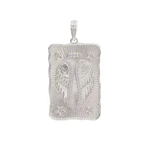 BLOOMTINE | EARTH ANGEL HQ Angel Wing 'protection' Talisman In Sterling Pendant Only - Silver