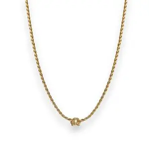 ALEXIE OF ATHENS Promise Rope Chain Necklace - Gold