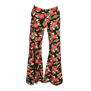 JENNAFER GRACE Black / Red Mareesa Trousers In Alice Poppy - Black/red