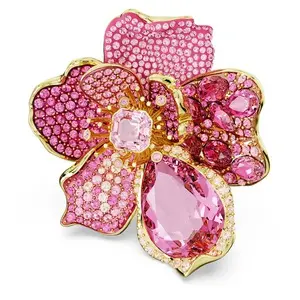 SWAROVSKI Idyllia Cocktail Ring With Crystals - Pink