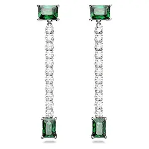 SWAROVSKI Matrix Drop Earrings Green