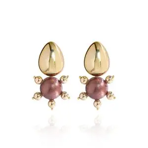 Saule Label Drop Earrings