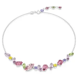 SWAROVSKI Gema Necklace With Crystals And 18k Gold Finish - Pink
